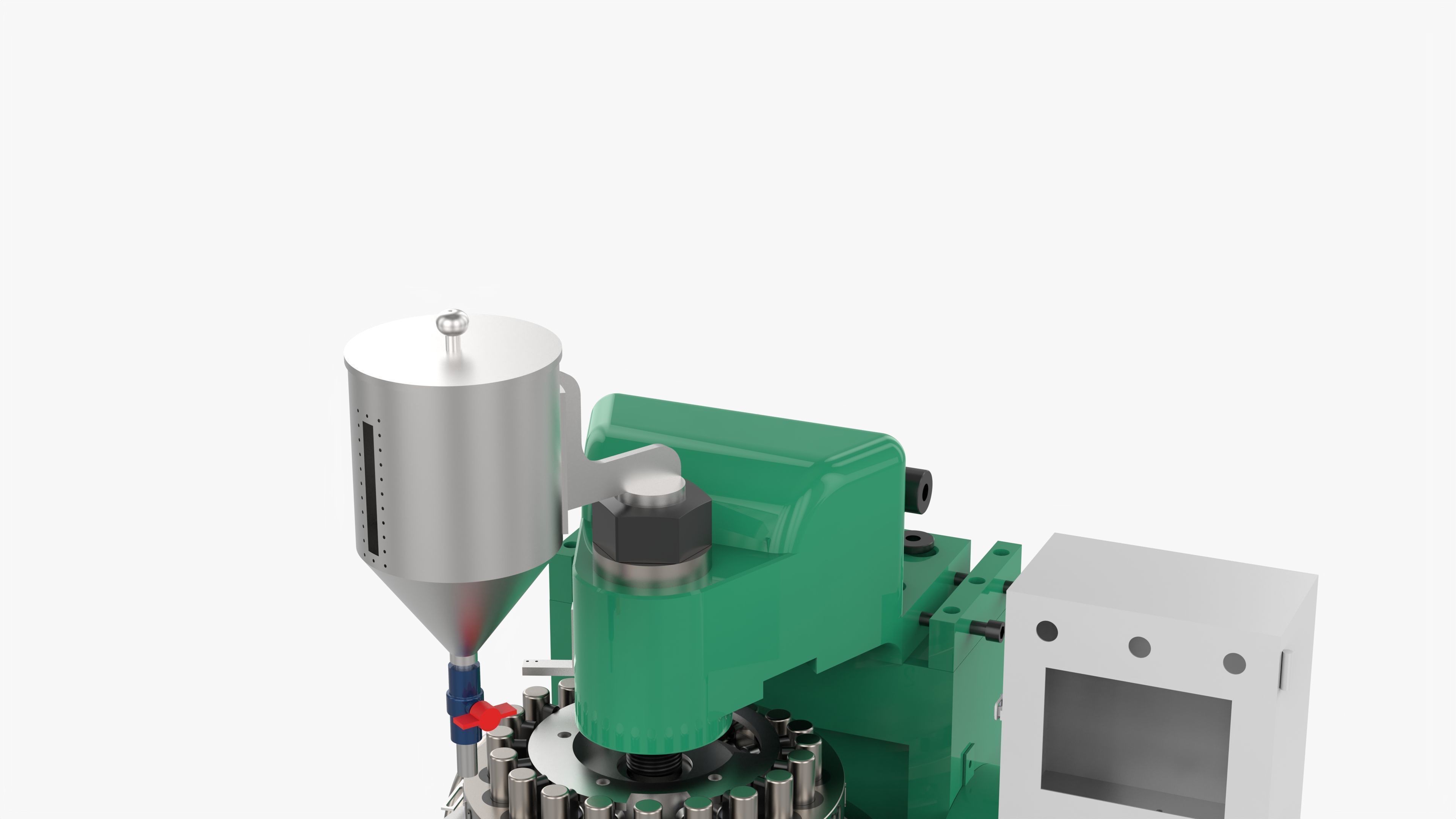 Magnetic Core Powder Molding Machine 3D model | CGTrader