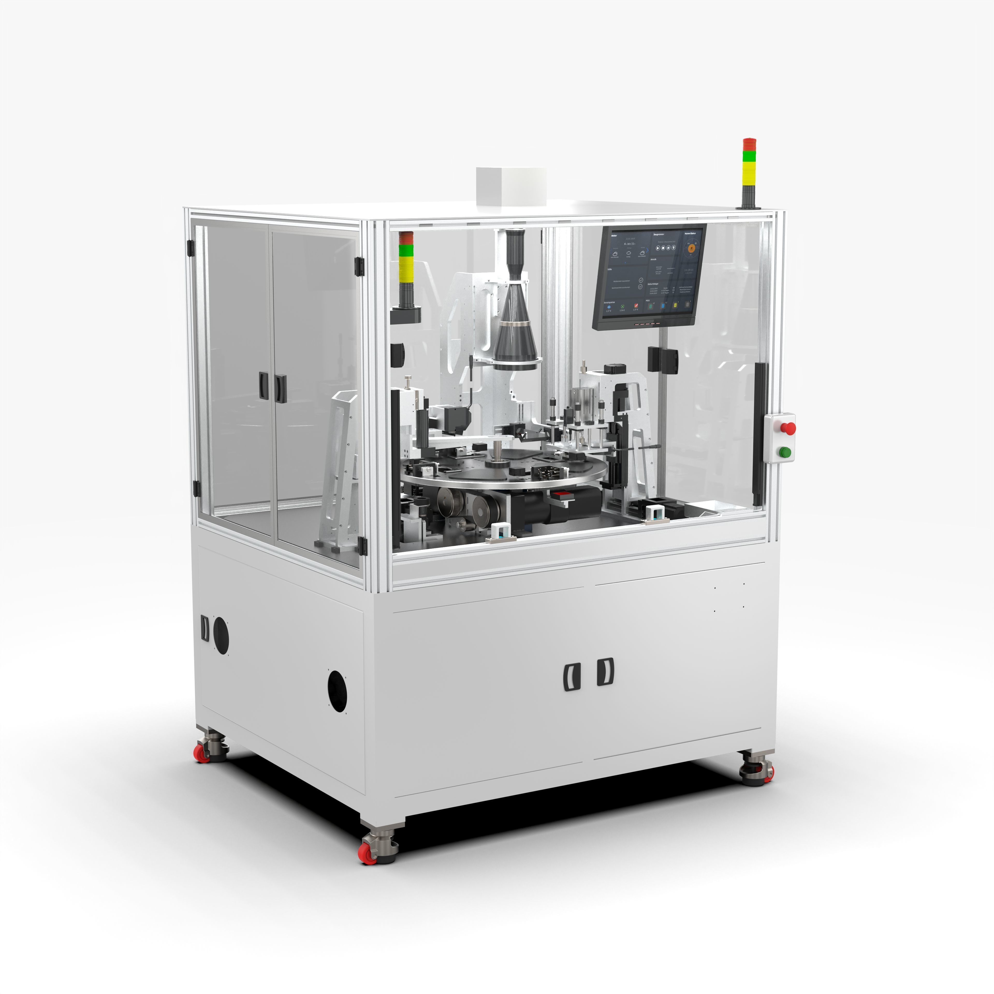 Automatic Battery Flatness Contour Size Inspection Machine 3D model ...