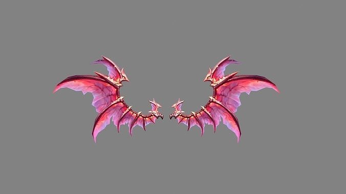3D model Cartoon death wing VR / AR / low-poly | CGTrader