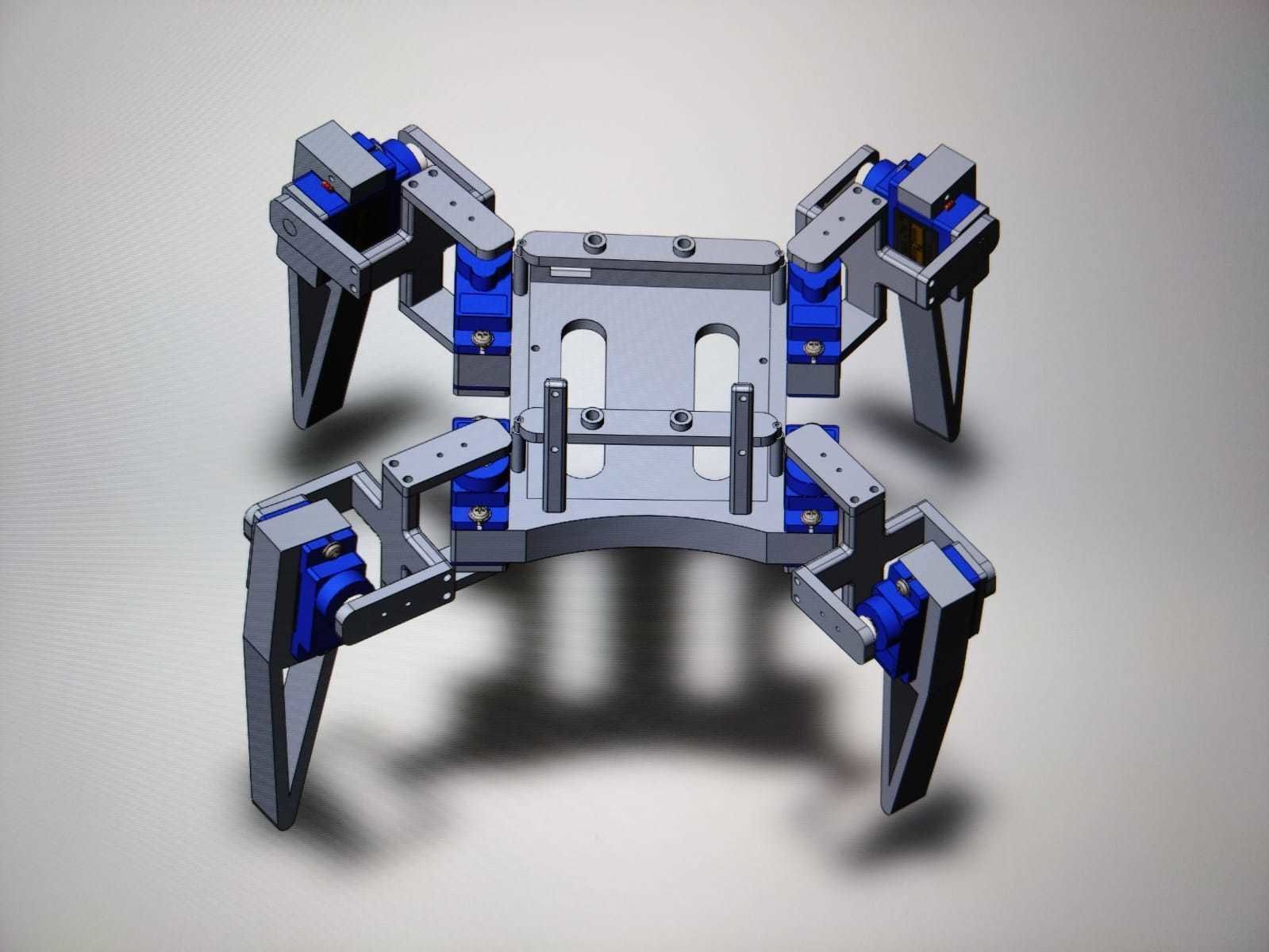 A spider robot with four legs 3D model 3D printable | CGTrader
