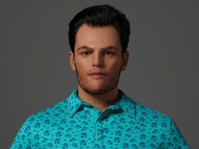 3D model Tommy Vercetti HD Remastered 3D Model Low-poly 3D model VR ...