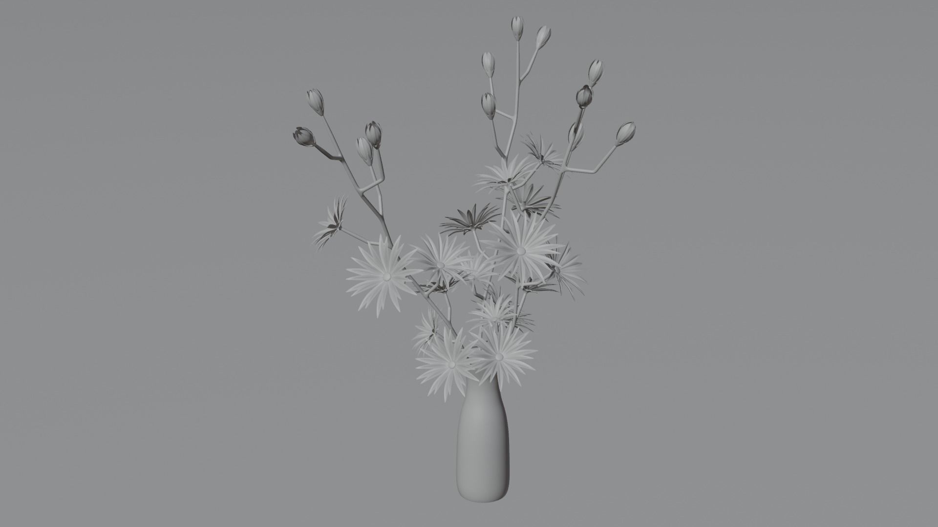 3D model 3D Flower Model flowers in vase VR / AR / low-poly | CGTrader