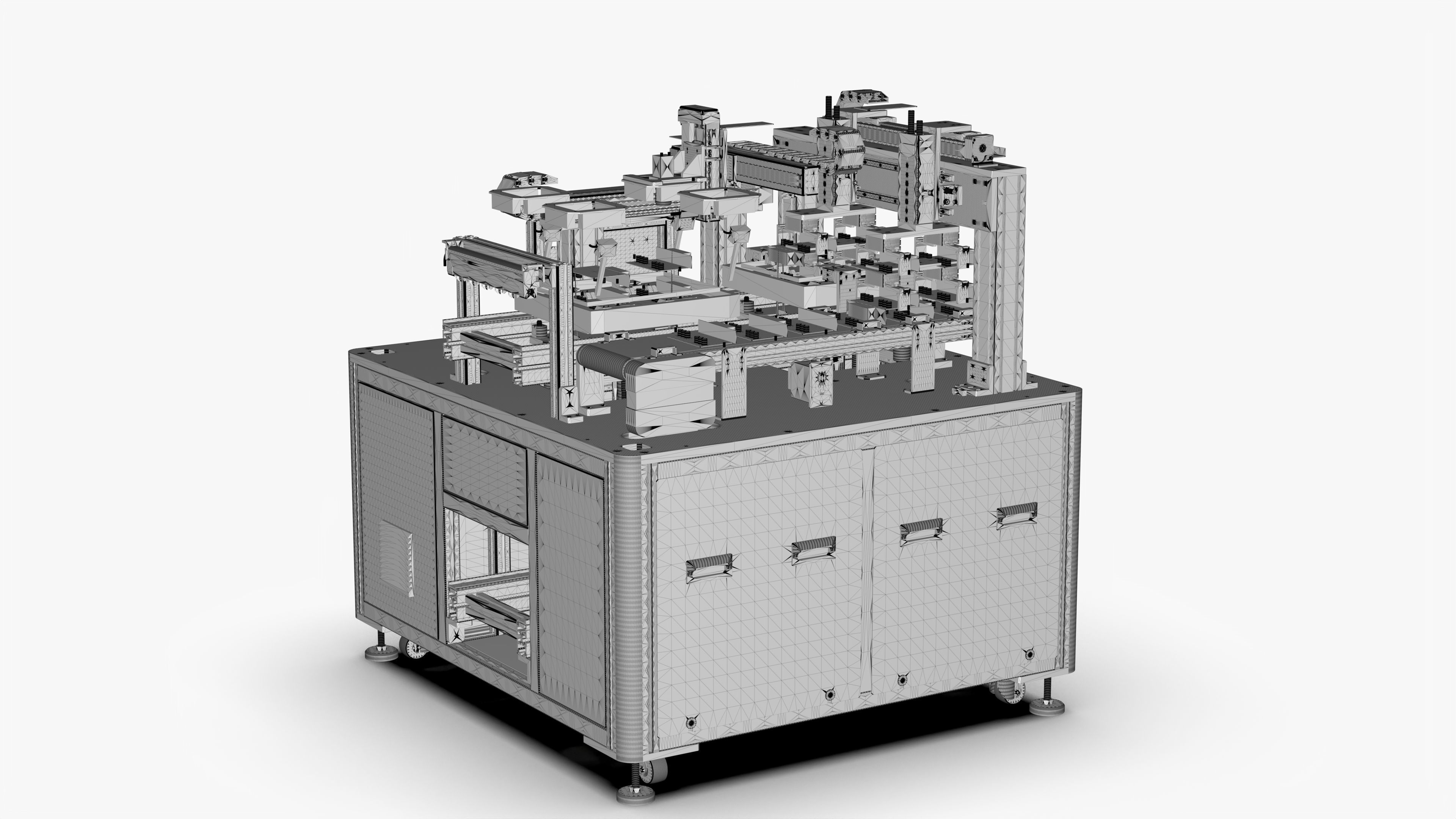Automatic Glue Detection Stringing Machine 3D model | CGTrader