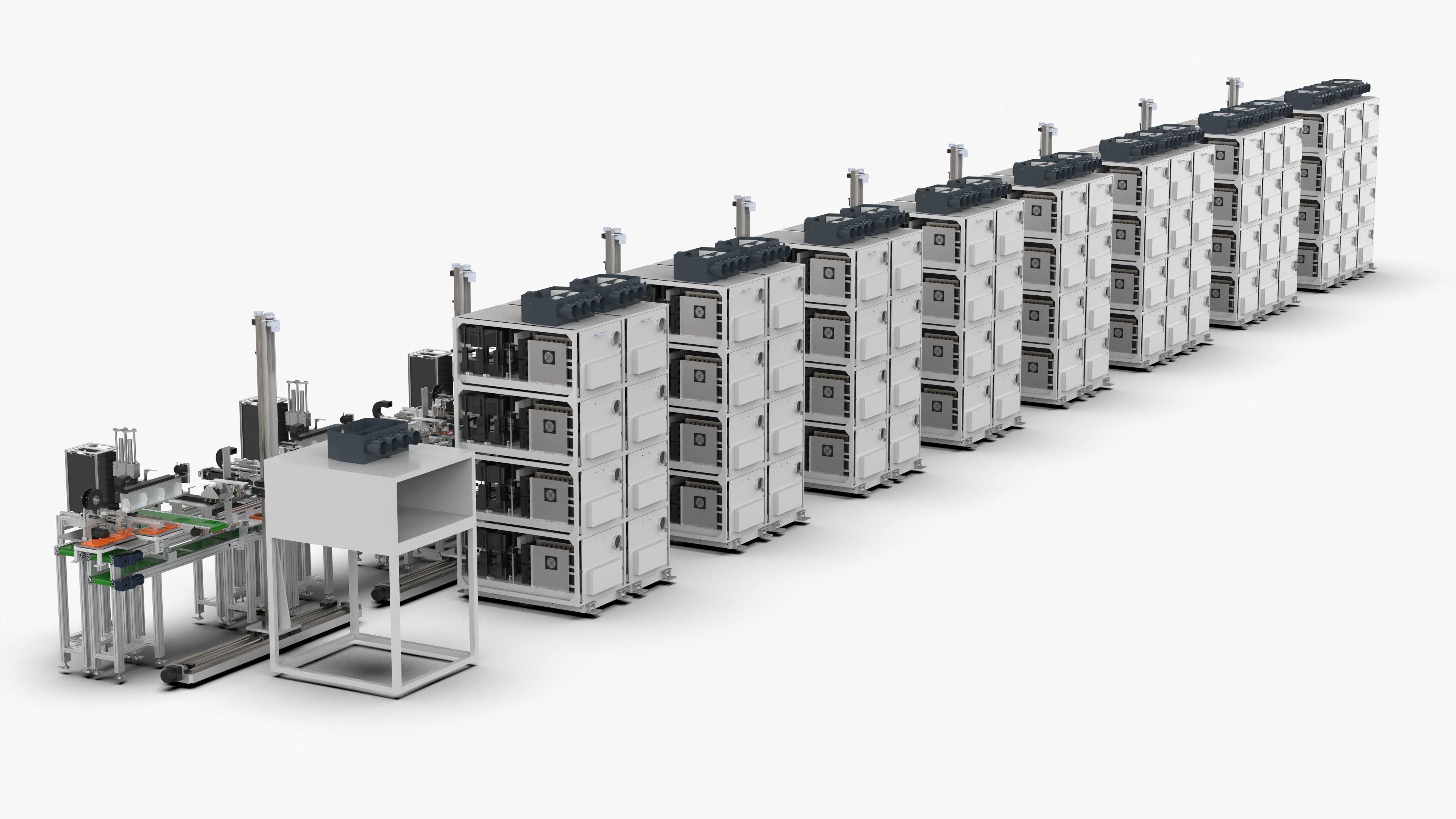 Aging Labeling Test Line Body SMT 3D model | CGTrader