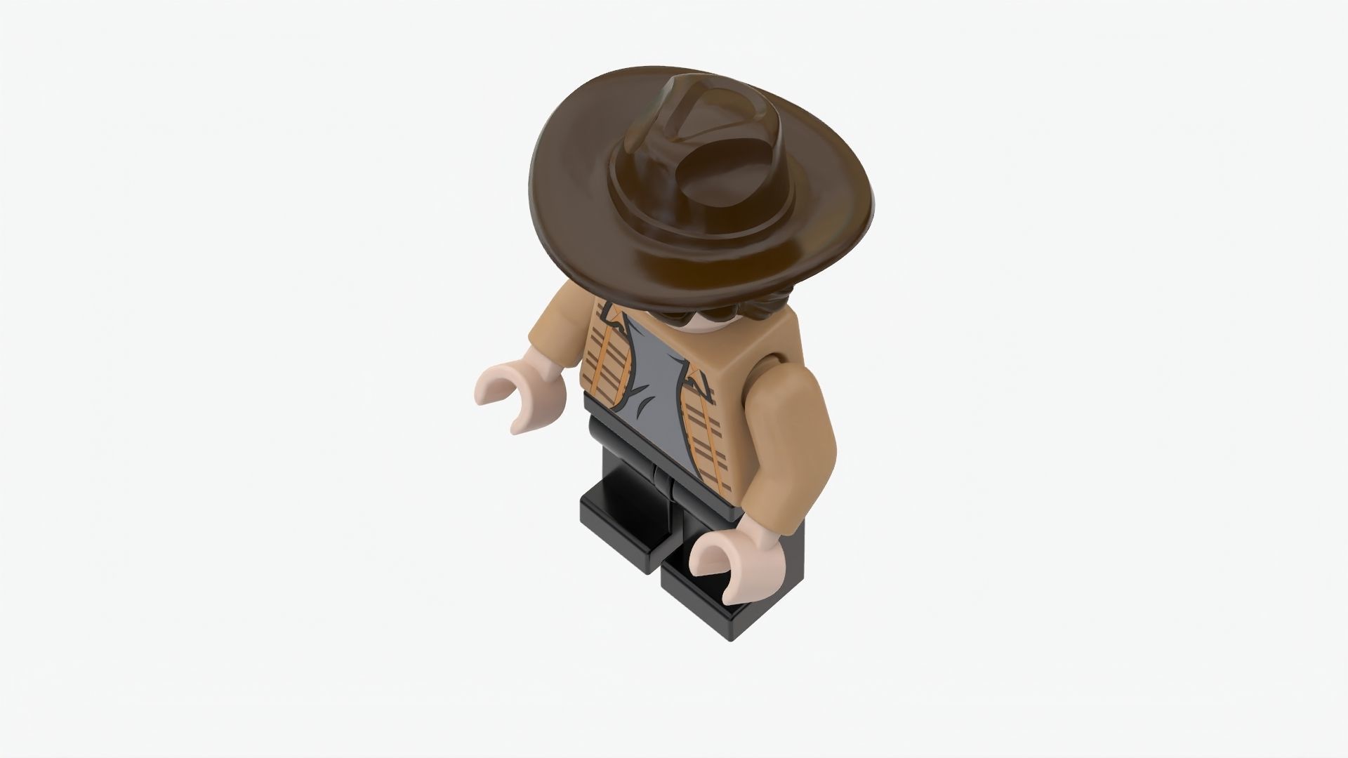 3D model Rick Negen Daryl Carl Lego Minifigure Rigged in Maya VR / AR ...