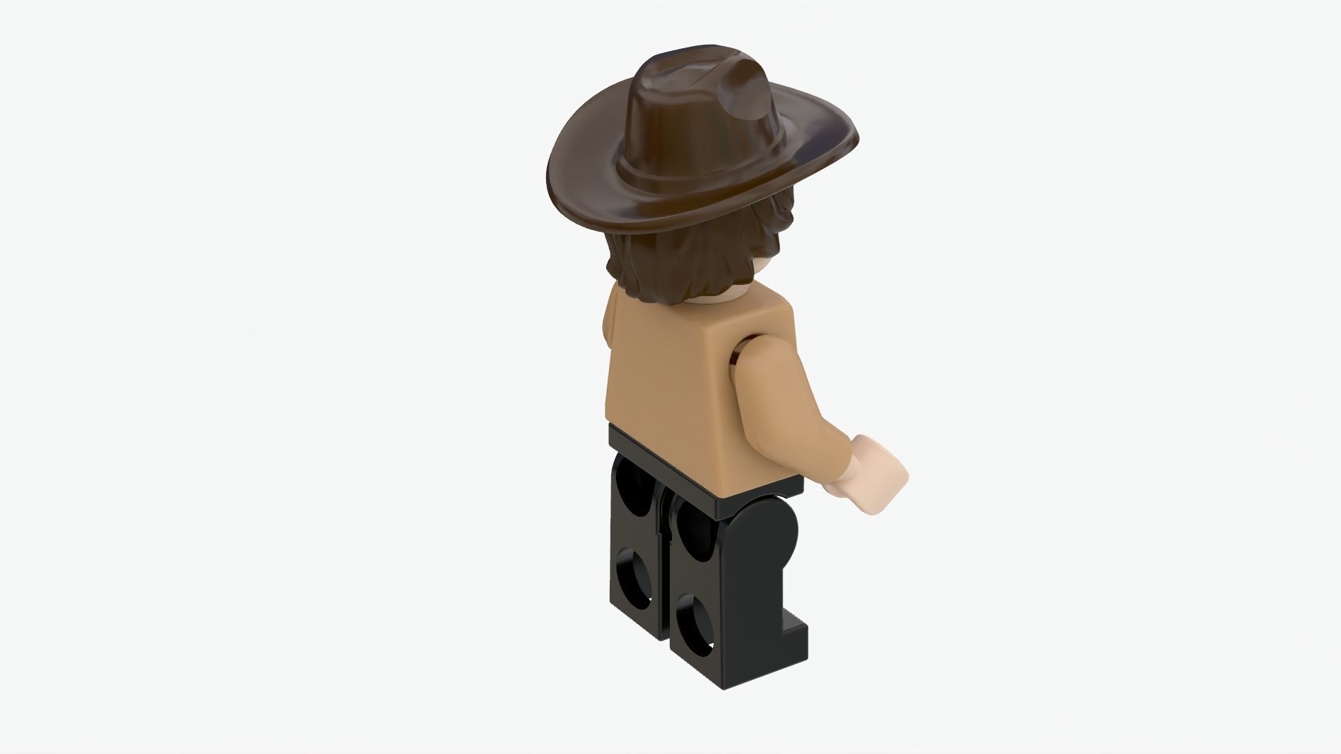 3D model Rick Negen Daryl Carl Lego Minifigure Rigged in Maya VR / AR ...