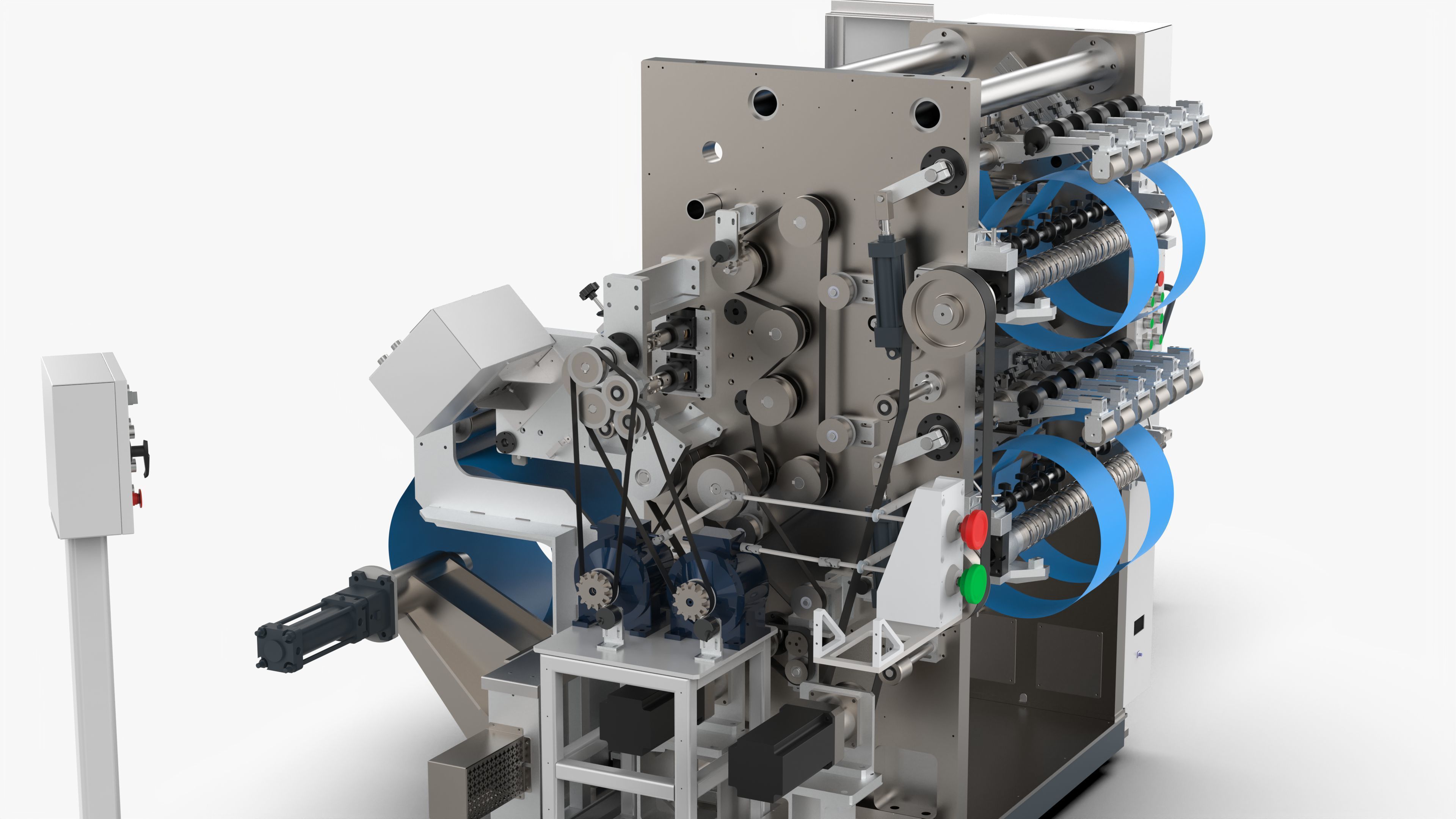 Automatic Lithium Battery Slitting Machine 3D model | CGTrader