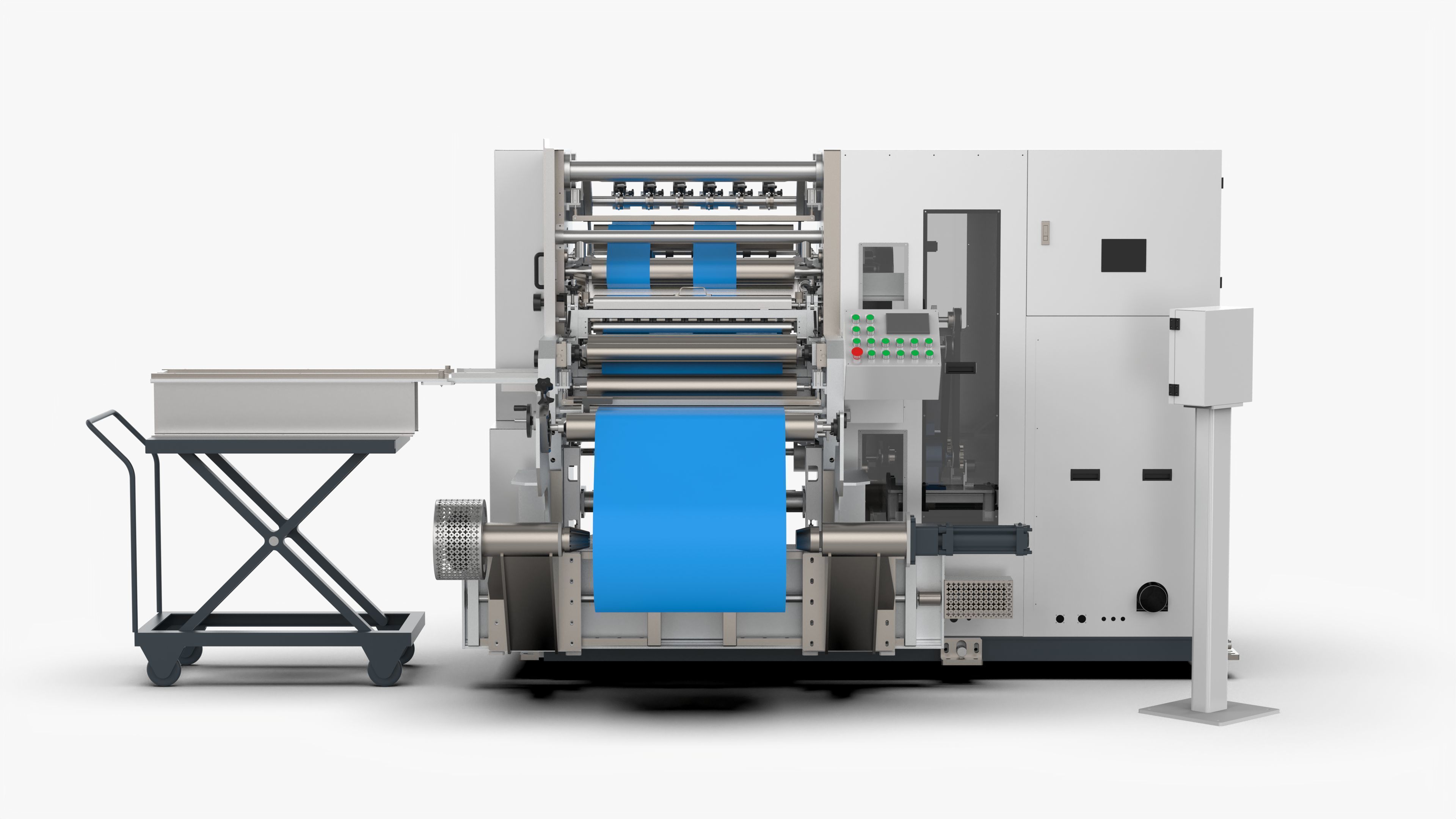 Automatic Lithium Battery Slitting Machine 3D model | CGTrader