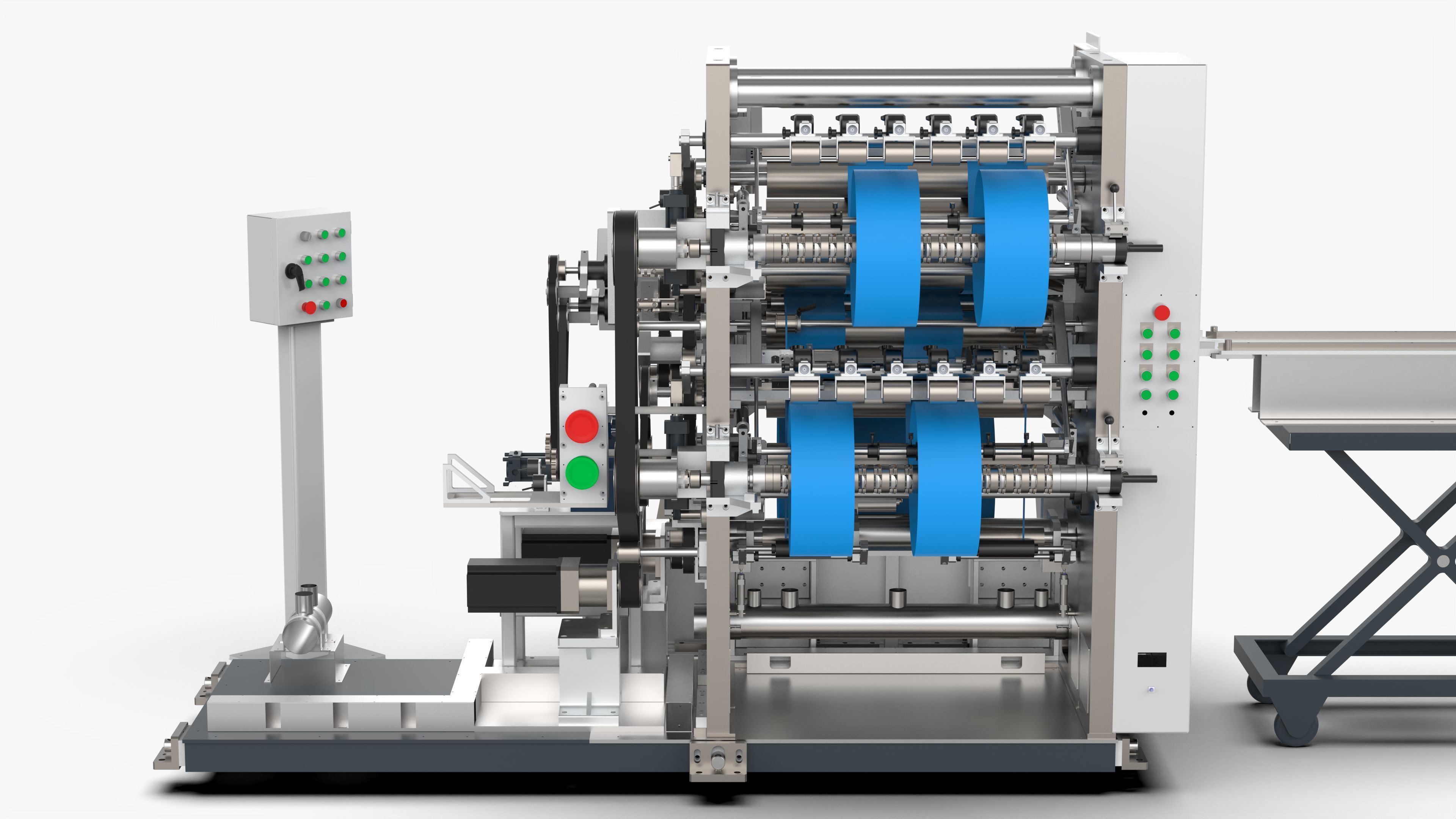 Automatic Lithium Battery Slitting Machine 3D model | CGTrader