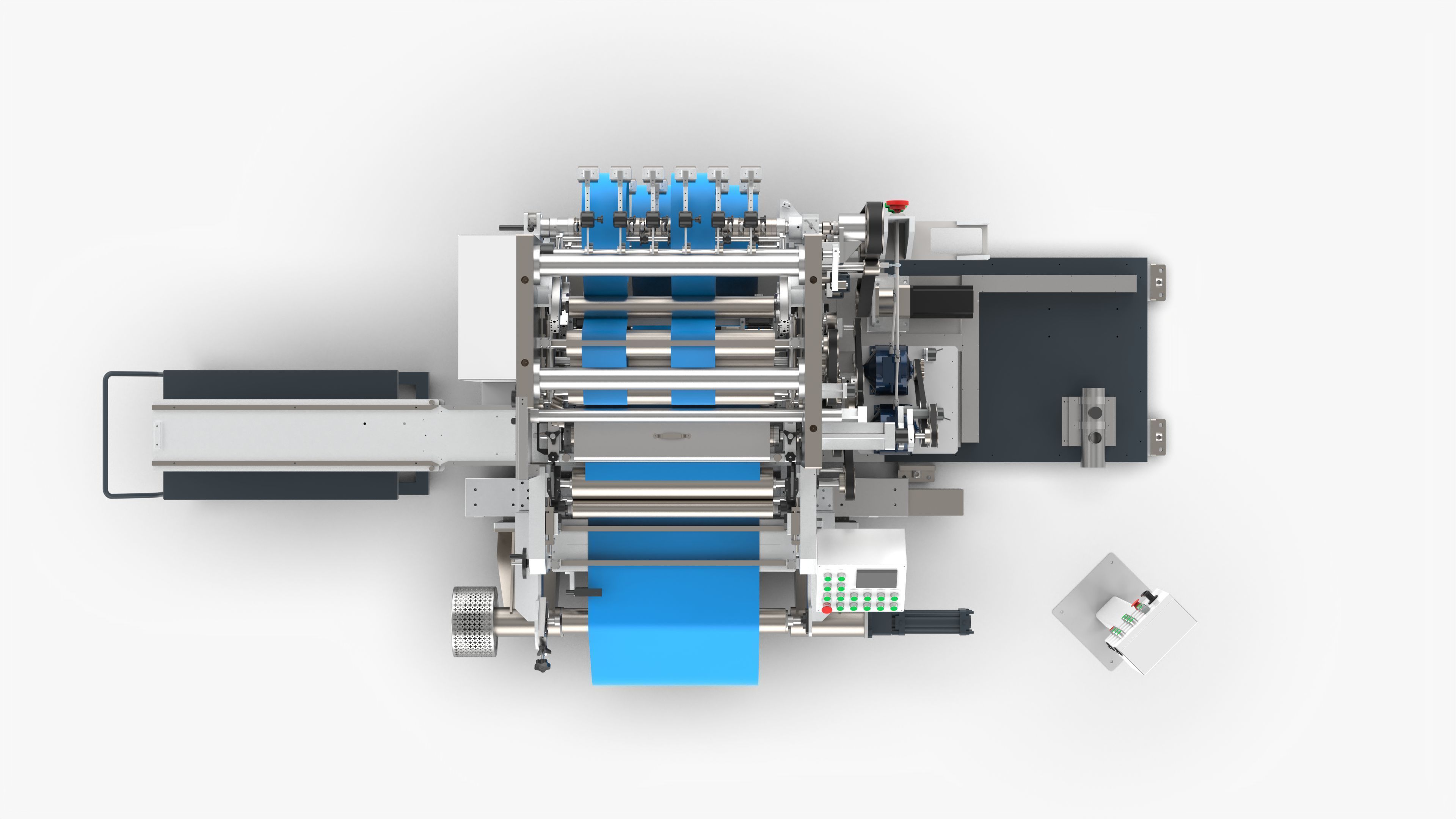 Automatic Lithium Battery Slitting Machine 3D model | CGTrader
