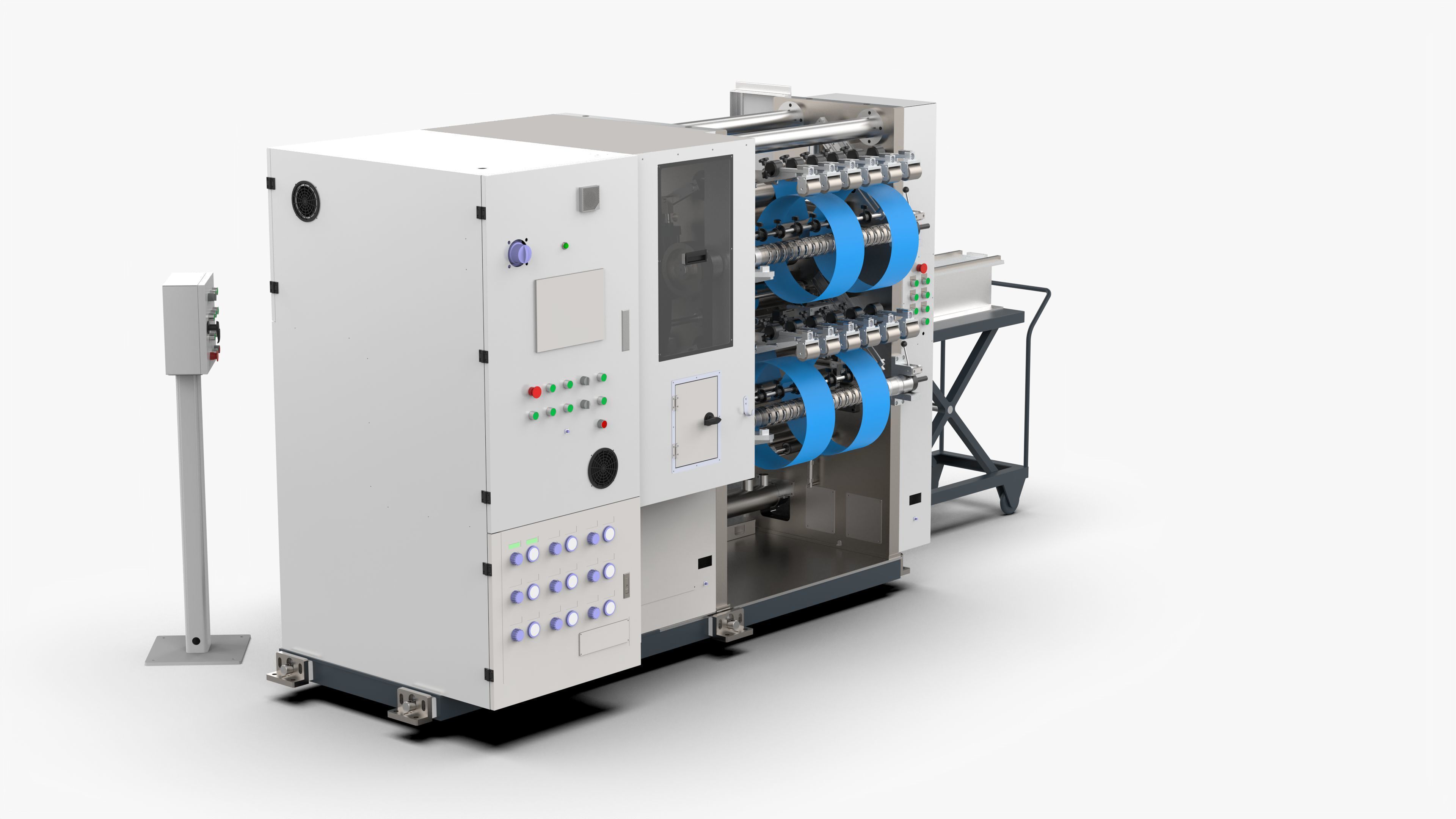 Automatic Lithium Battery Slitting Machine 3D model | CGTrader