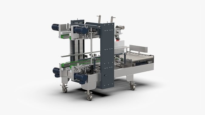 Automatic Four Corner Sealing Machine 3D model | CGTrader