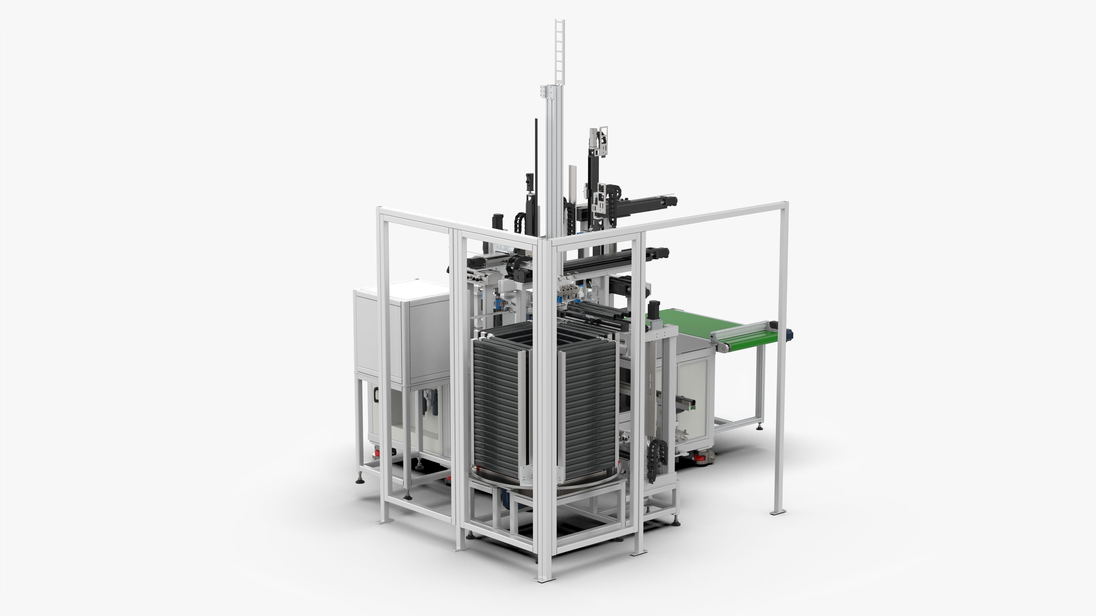 Automatic Electric Push Rod Shell Assembly Machine 3D model | CGTrader
