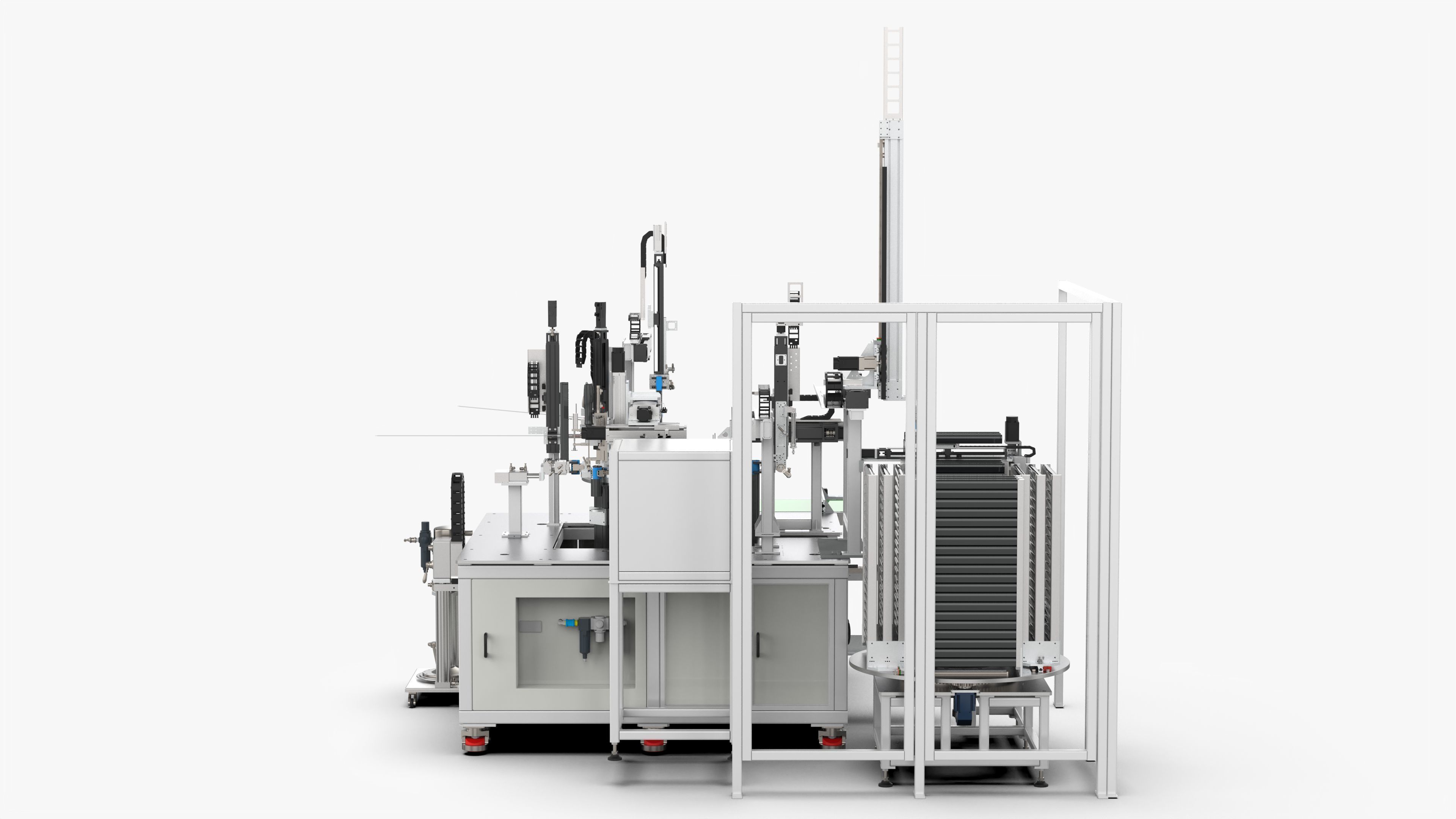 Automatic Electric Push Rod Shell Assembly Machine 3D model | CGTrader