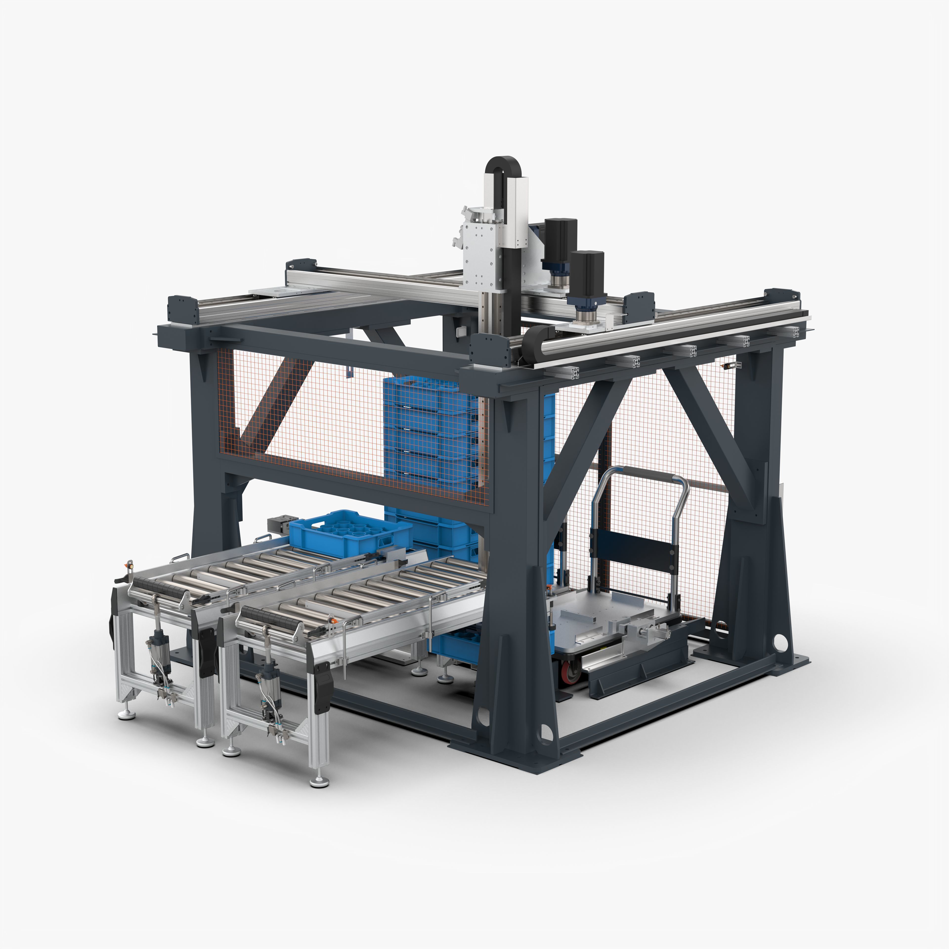 Gantry Palletizing and Packing Truss Manipulator 3D model | CGTrader