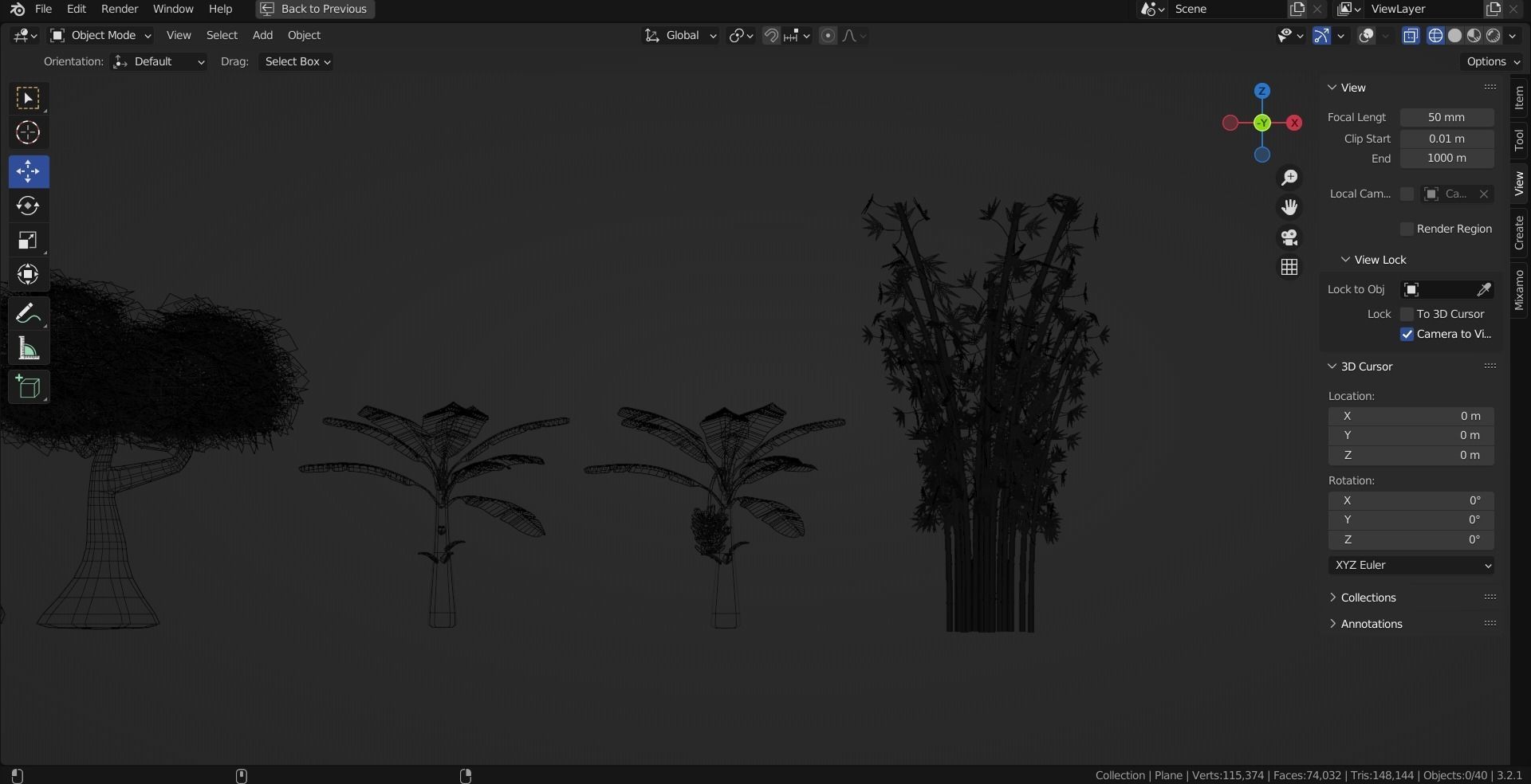 Stylized Asia Trees Blender 3D model | CGTrader