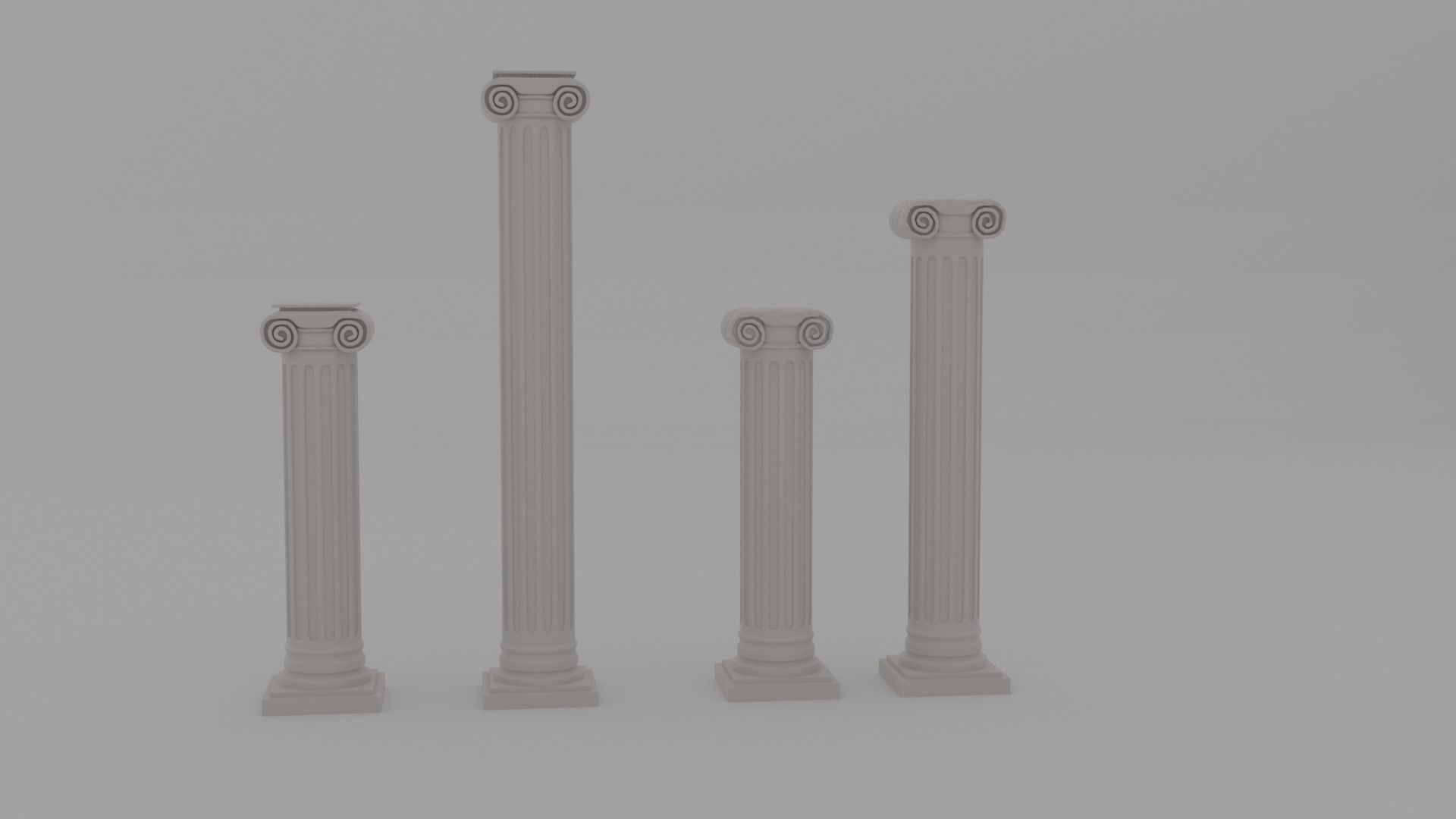 ancient greek pillars 3D model | CGTrader