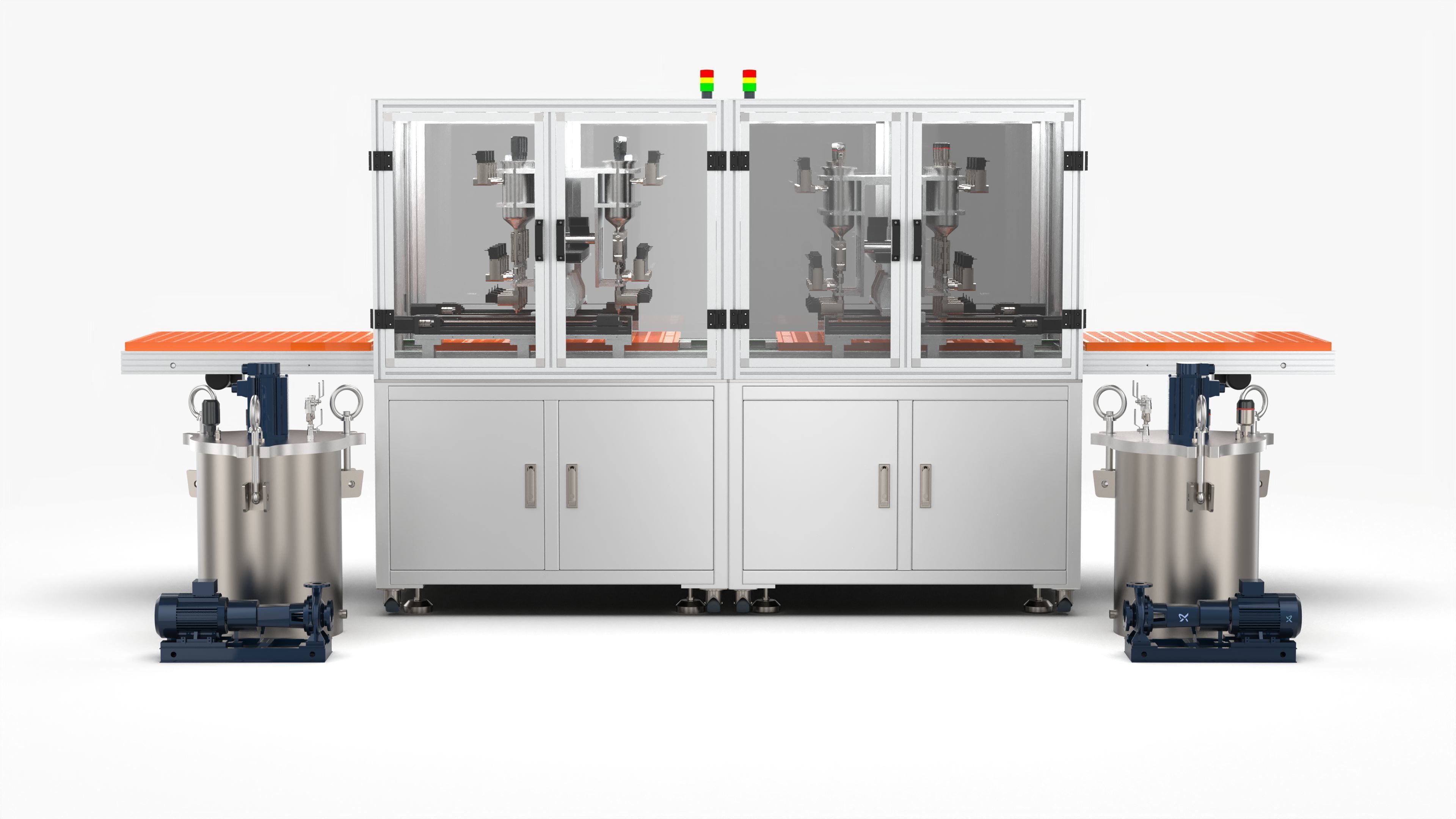 Automatic Double Station Pouring Machine 3D model | CGTrader