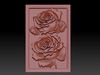Sculpture drawing of 2 roses STL rose relief drawing flower 3D model 3D ...