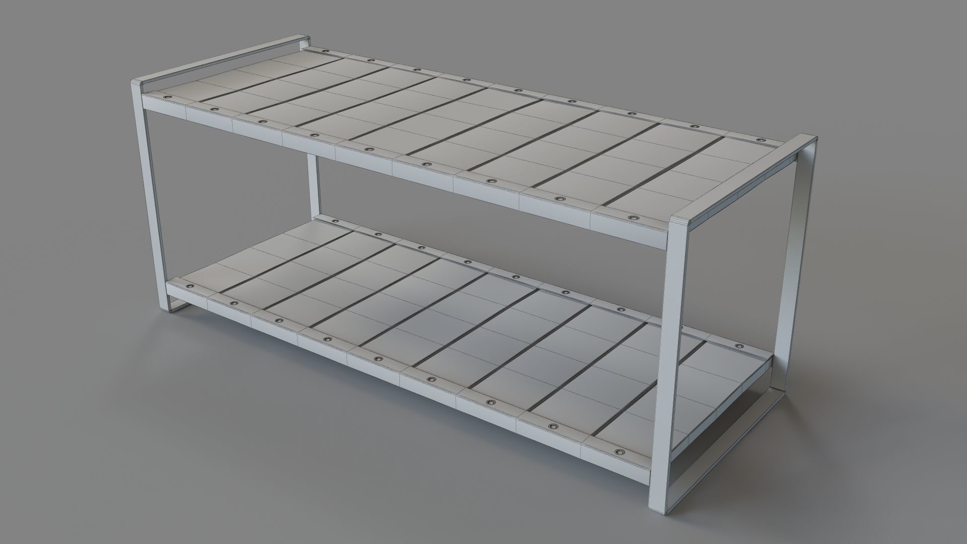 Industrial Shoe Rack 3D model | CGTrader