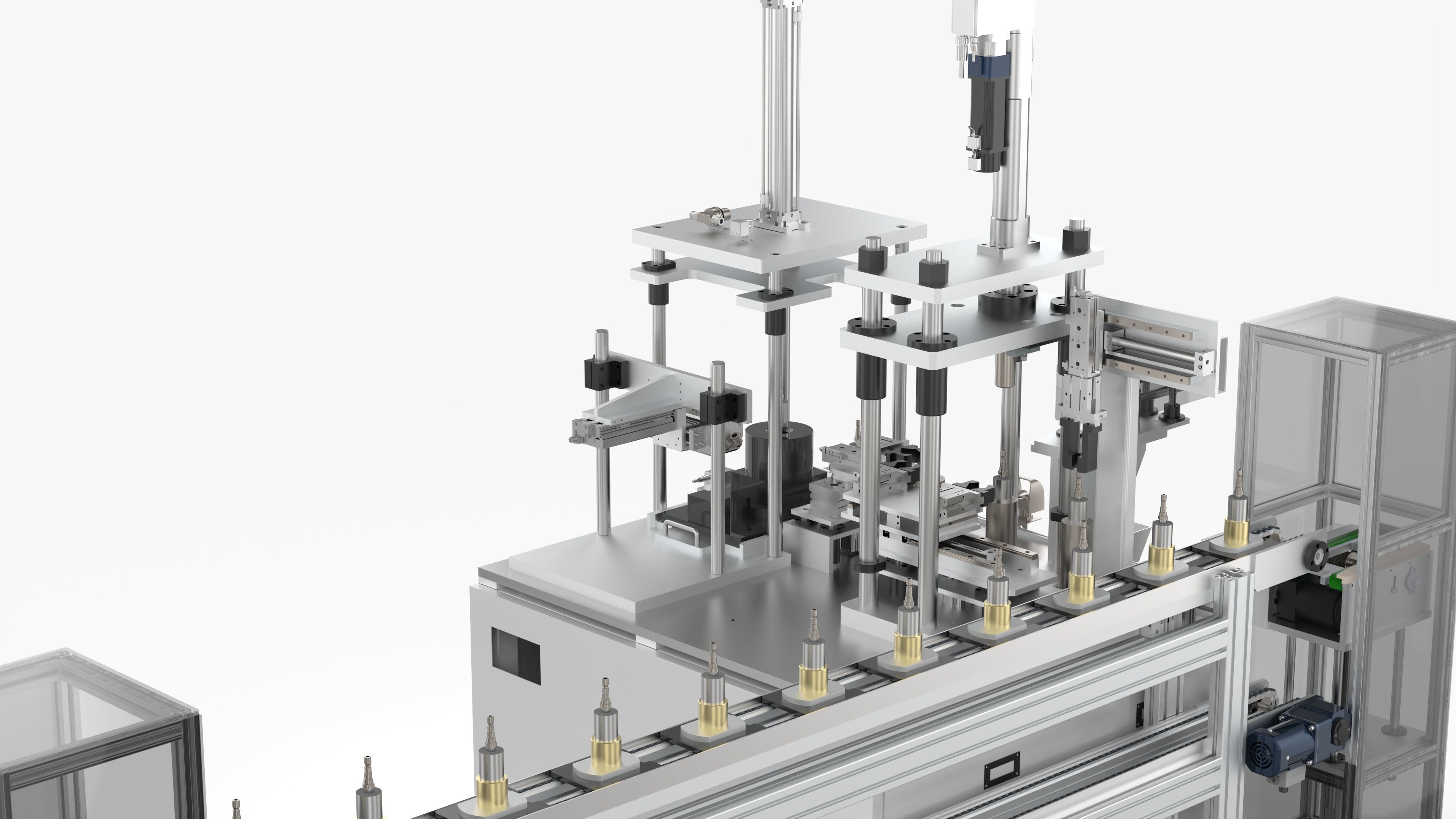 Automatic Valve Body Inlet Port Press Fitting Equipment 3D model | CGTrader