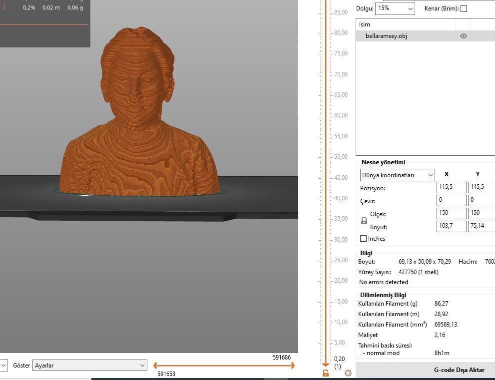Bella Ramsey 3D model 3D printable | CGTrader