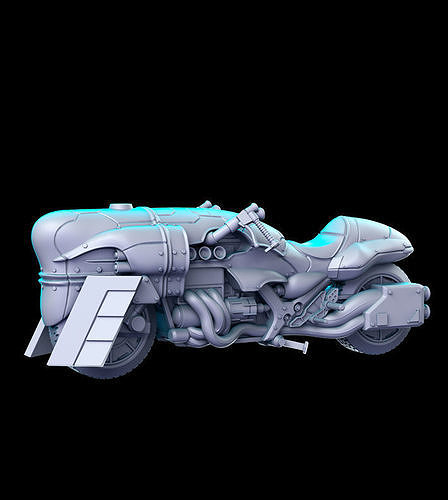 Shinra Bike Final Fantasy 32mm Pre-supported 3D model 3D printable ...