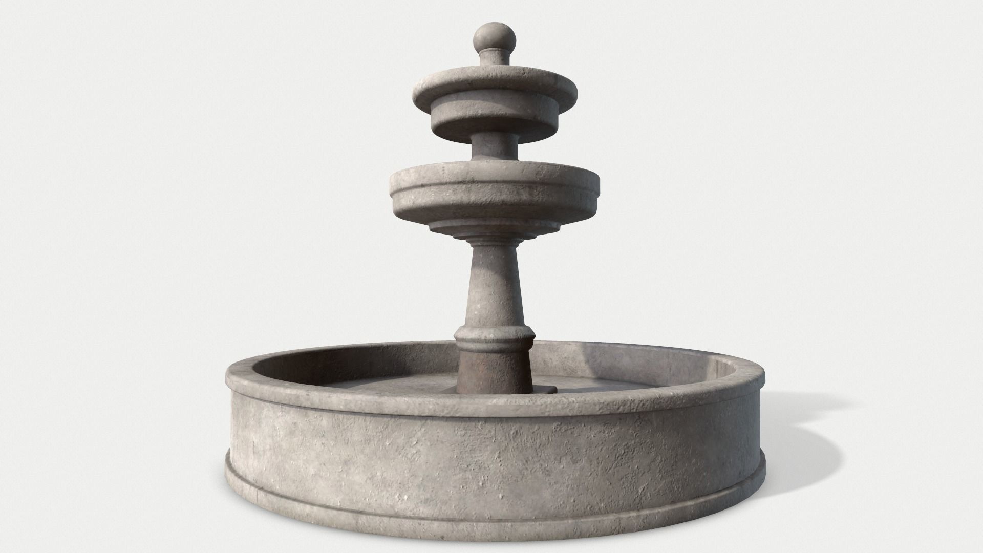 3D model Fountain VR / AR / low-poly | CGTrader
