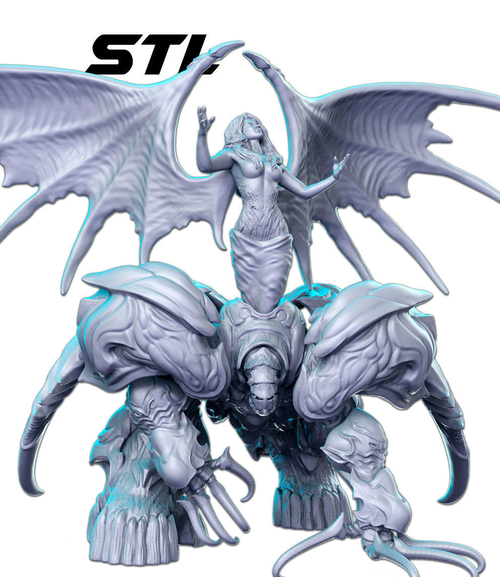 Ruby Weapon Evolution Final Fantasy 32mm Pre-supported 3D model 3D ...