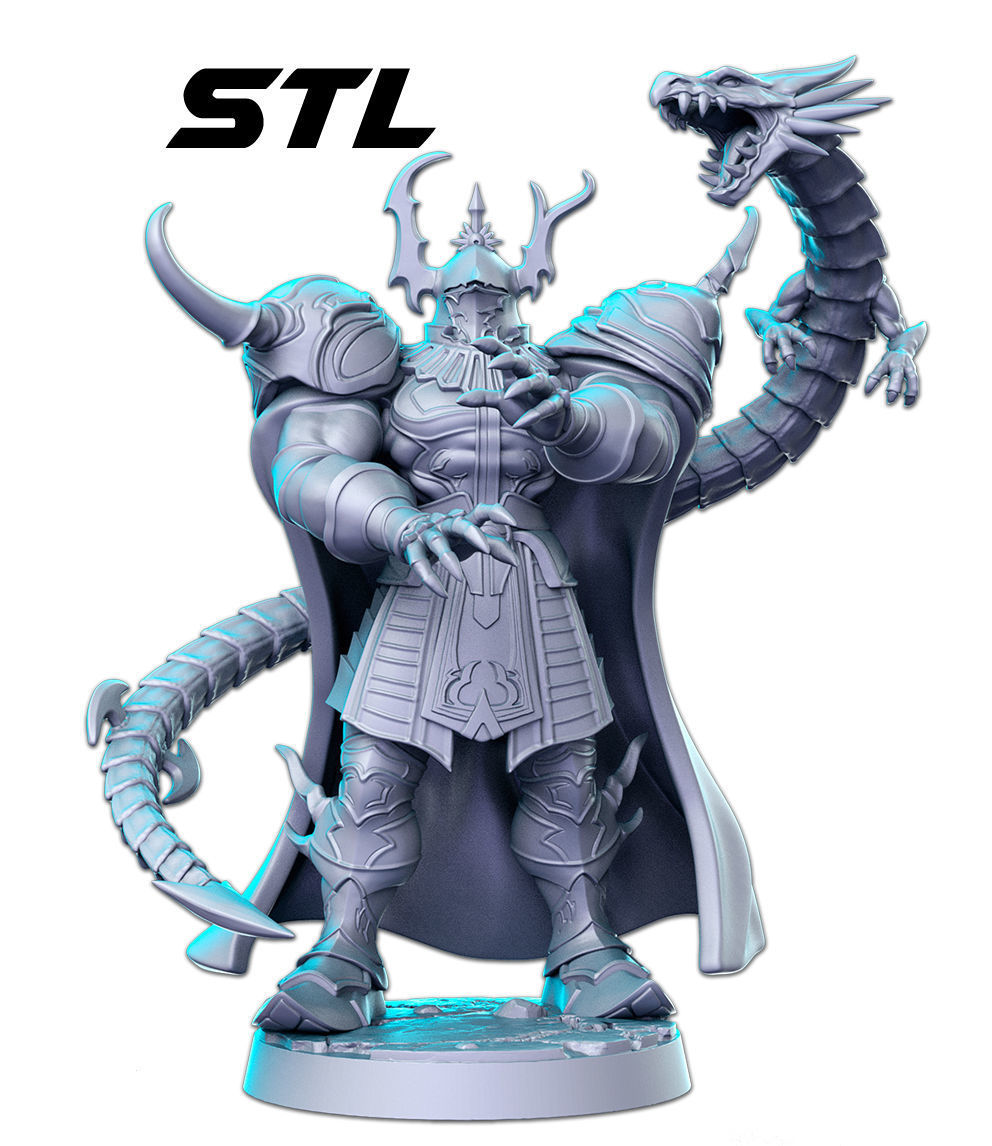 Golbez Final Fantasy 32mm Pre-supported 3D model 3D printable | CGTrader