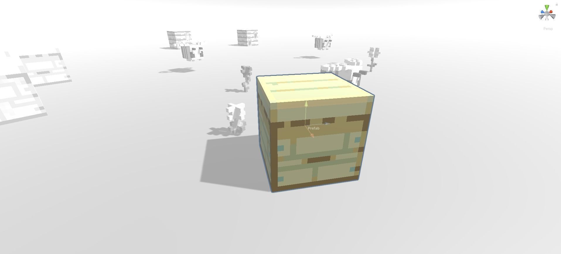 3D model Block Pack Bee hive - block styled voxel bee hive VR / AR ...