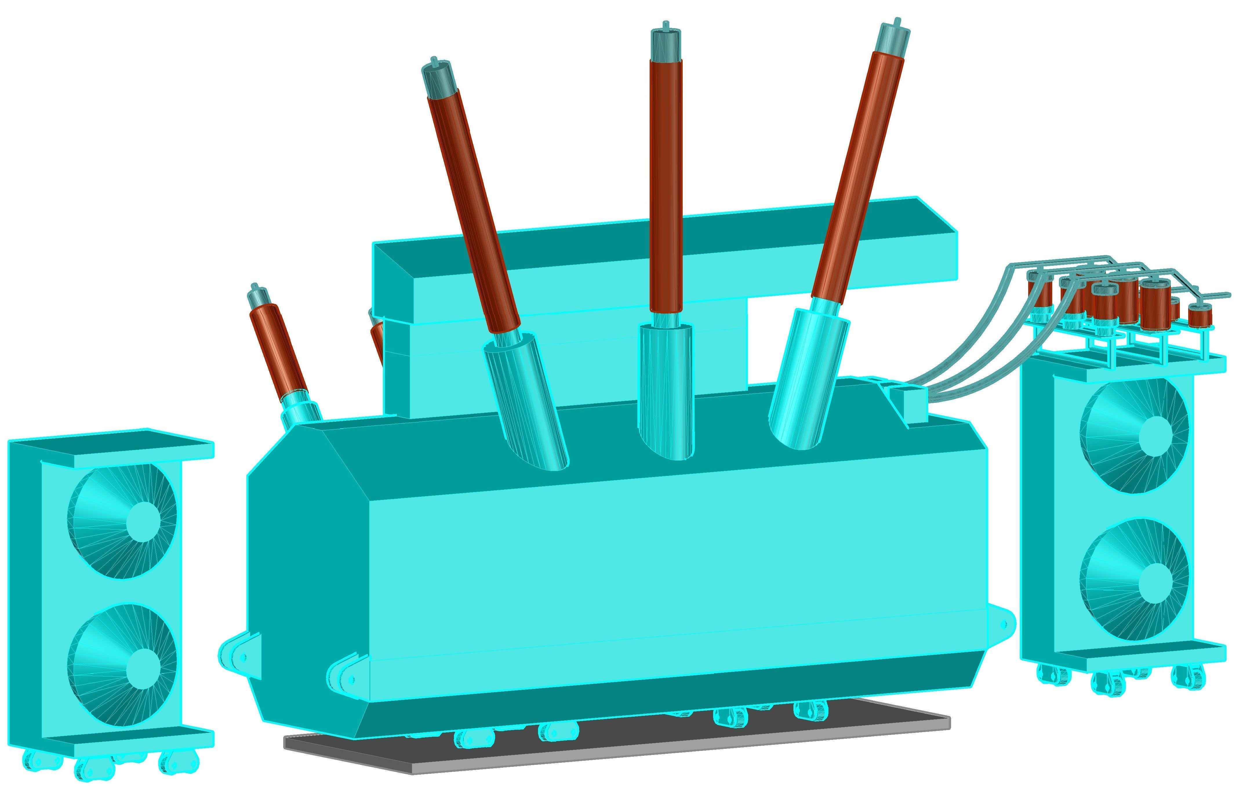 Power Transformer 3D model 3D printable | CGTrader