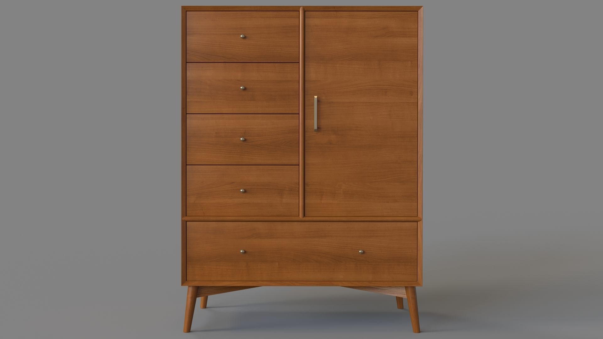 Mid-Century Chifforobe 3D model | CGTrader
