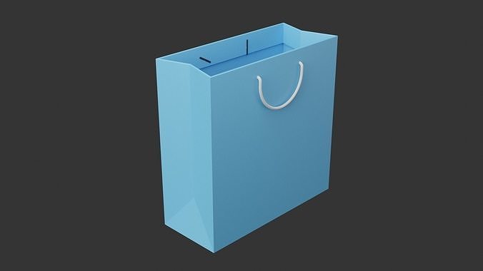 3D model Blue Bag VR / AR / low-poly | CGTrader