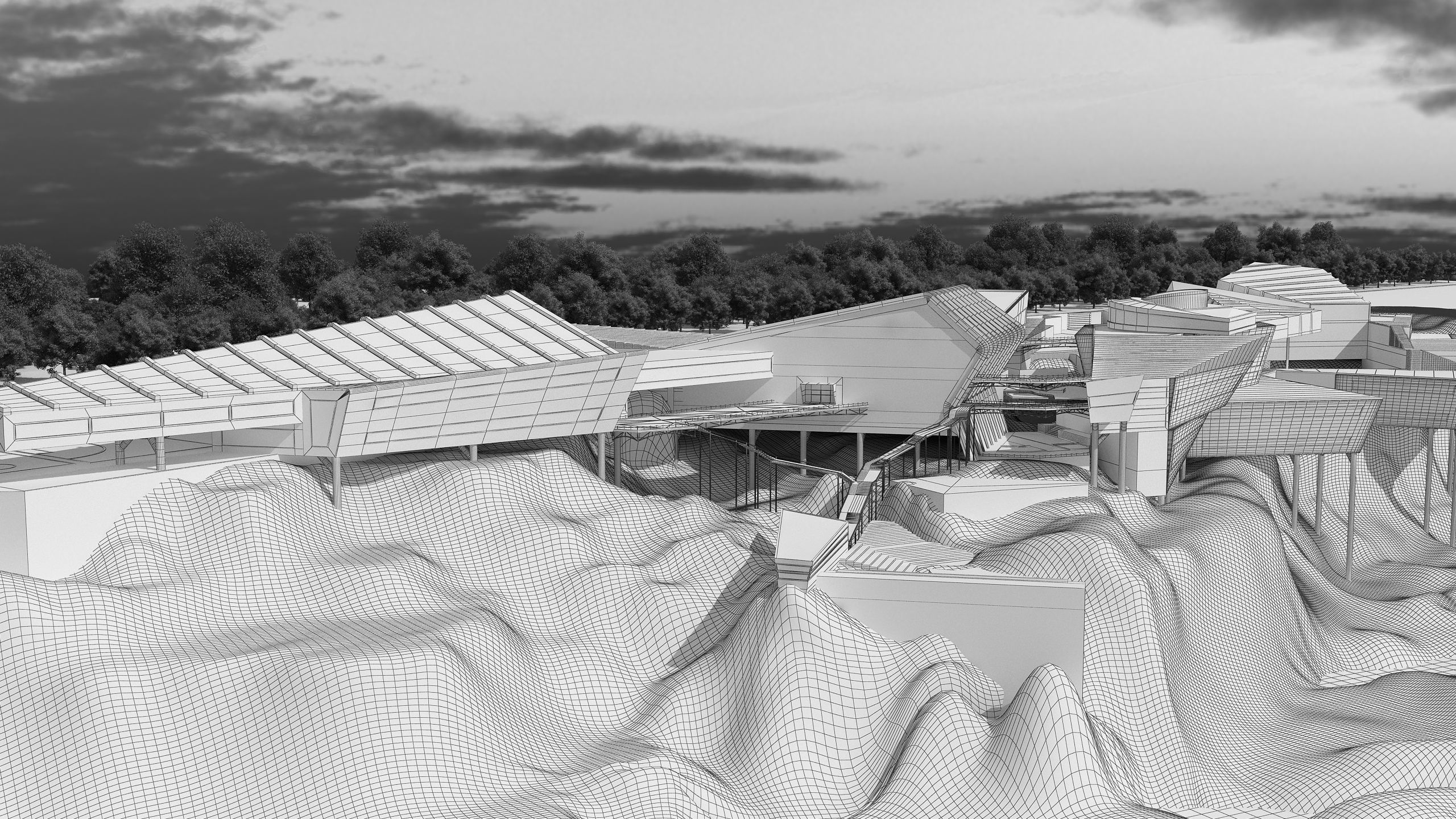 0128 - College of Art Architecture Project 3D model | CGTrader