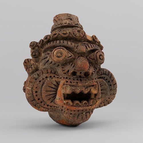 3D model handmade clay sculpture of an ancient god - photoscan VR / AR ...