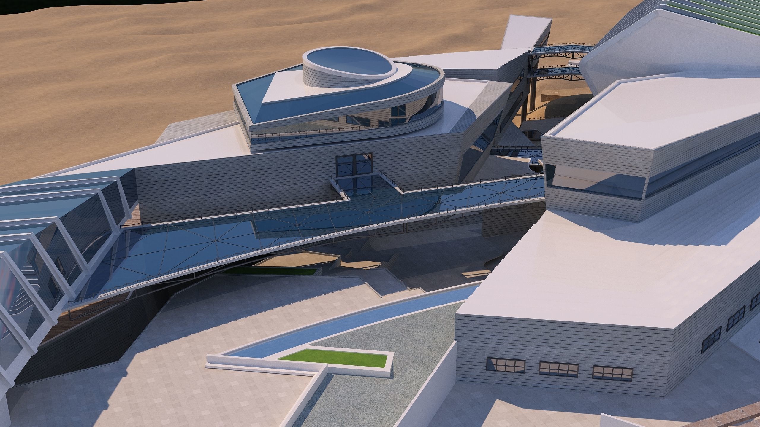 0128 - College of Art Architecture Project - 3D-2D Drawing 3D model ...