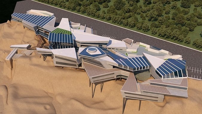 0128 - College of Art Architecture Project - 3D-2D Drawing 3D model ...