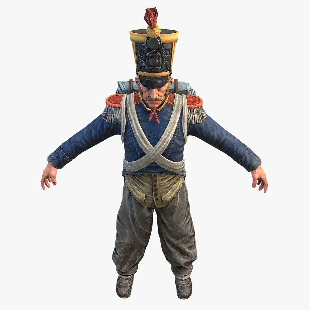 3D model Soldier Grenadier VR / AR / low-poly | CGTrader