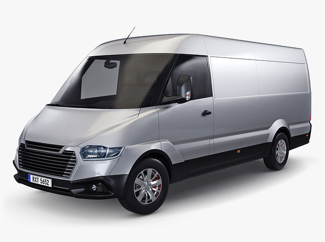 Generic Commercial Cargo Van M 4 3D model | CGTrader