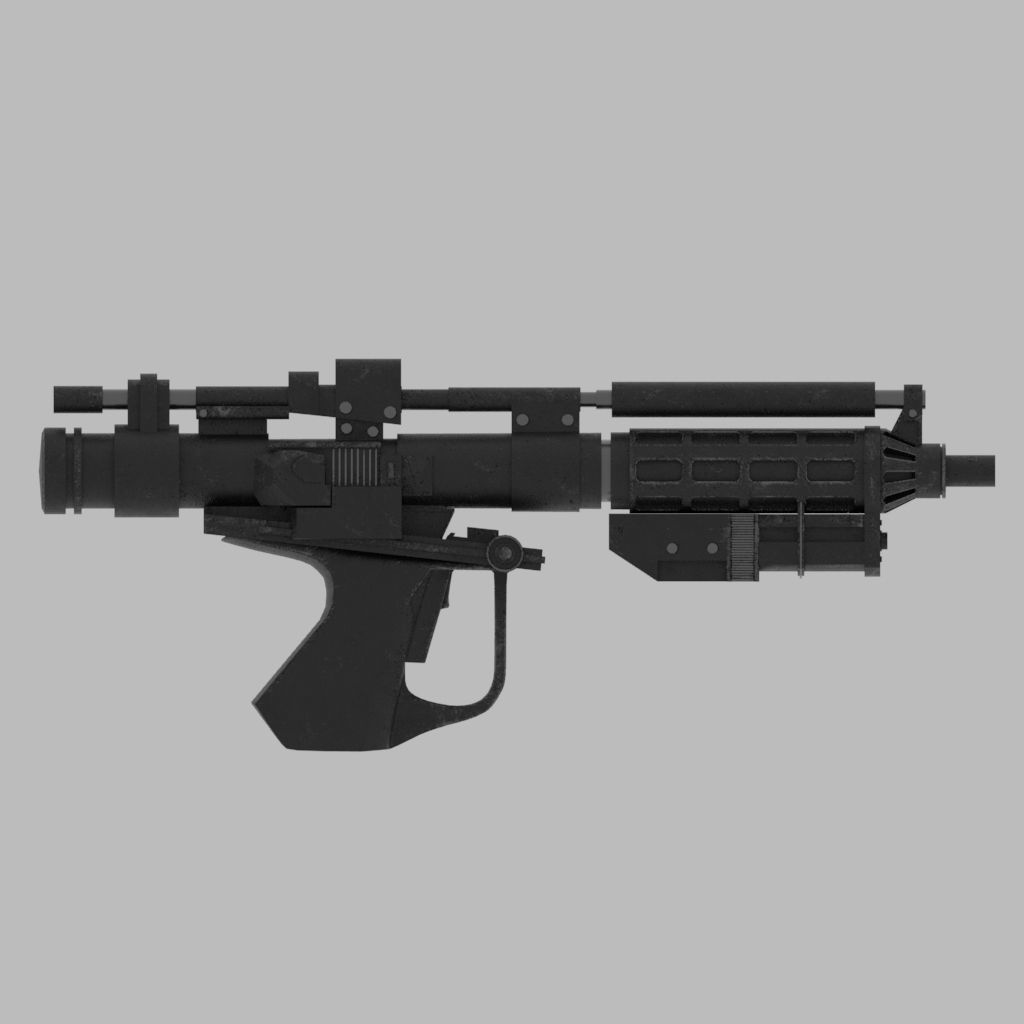 E5 Blaster 3D Model - Star Wars 3D model | CGTrader