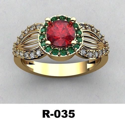 RING B518 3D model 3D printable | CGTrader