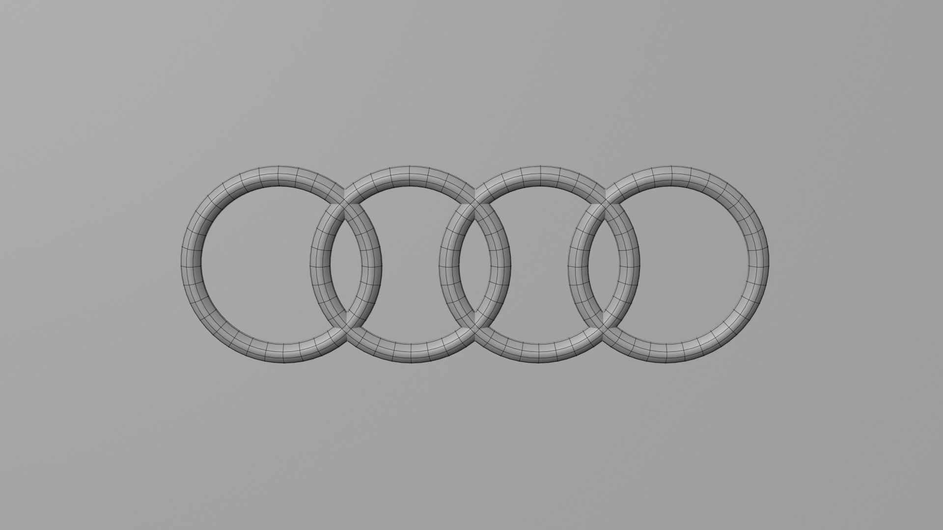 3D model Audi emblem VR / AR / low-poly | CGTrader