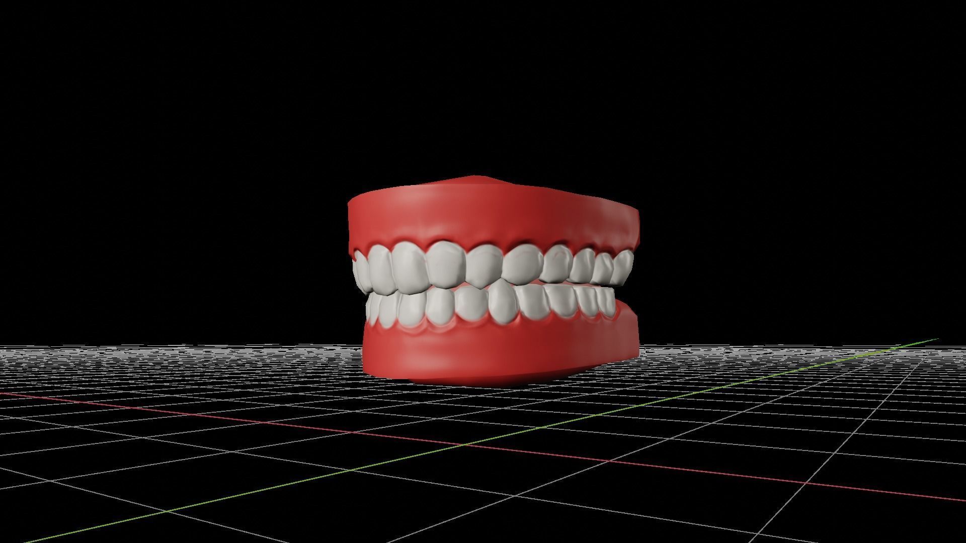 3D model Teeth and Tongue model for Low and Mid poly Characters VR / AR ...