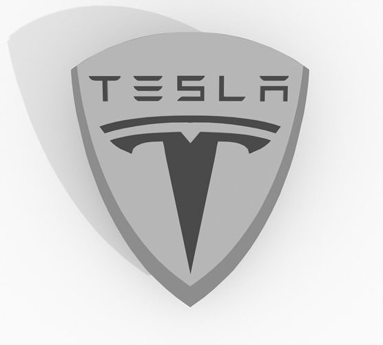 3D model Tesla emblem VR / AR / low-poly | CGTrader