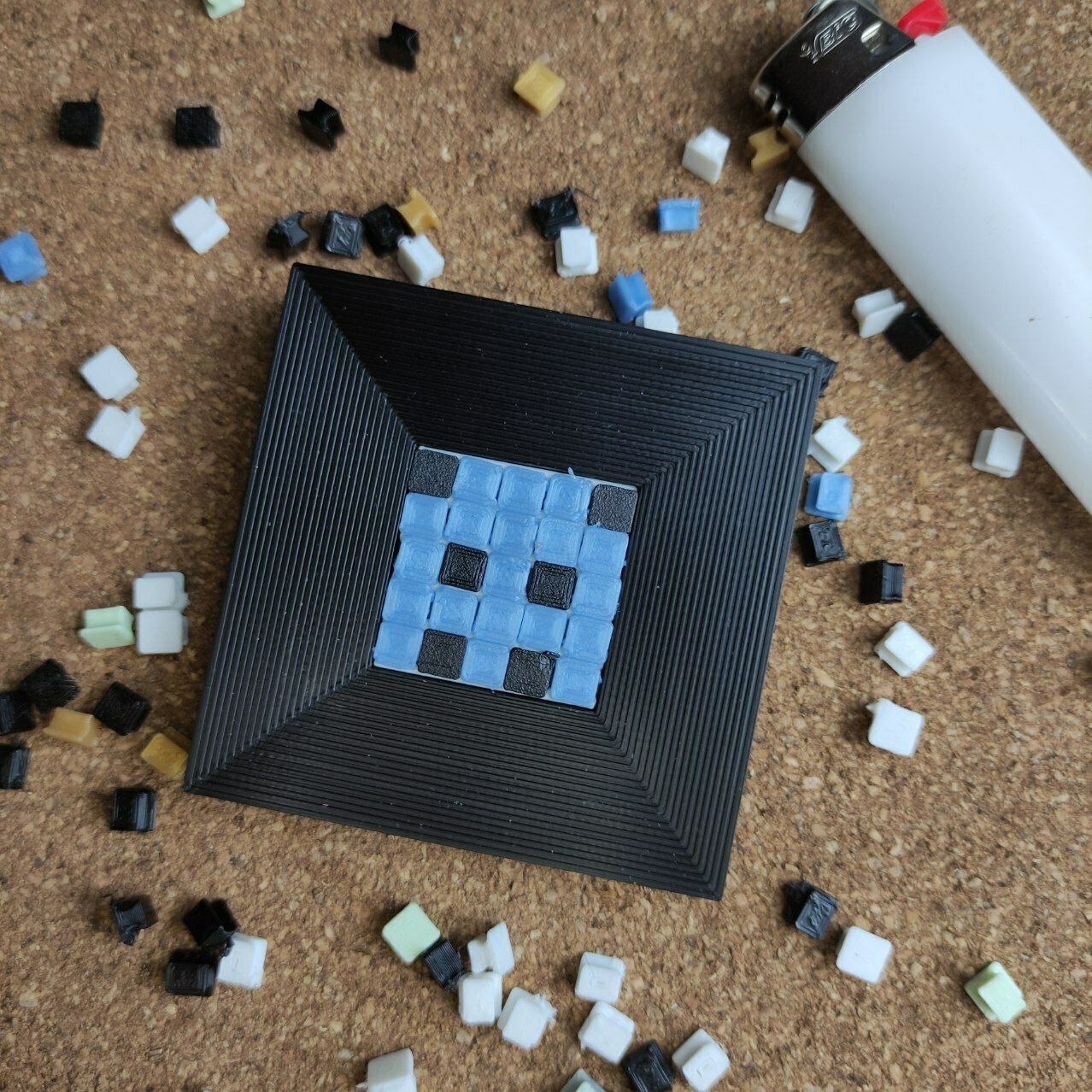 Pixel Bits 3D model 3D printable | CGTrader