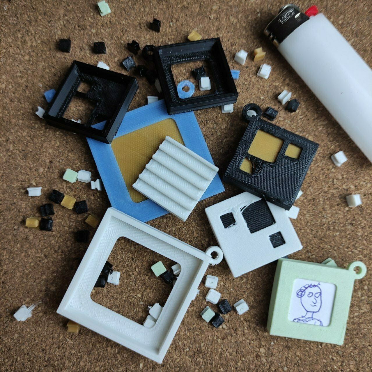 Pixel Bits 3D model 3D printable | CGTrader