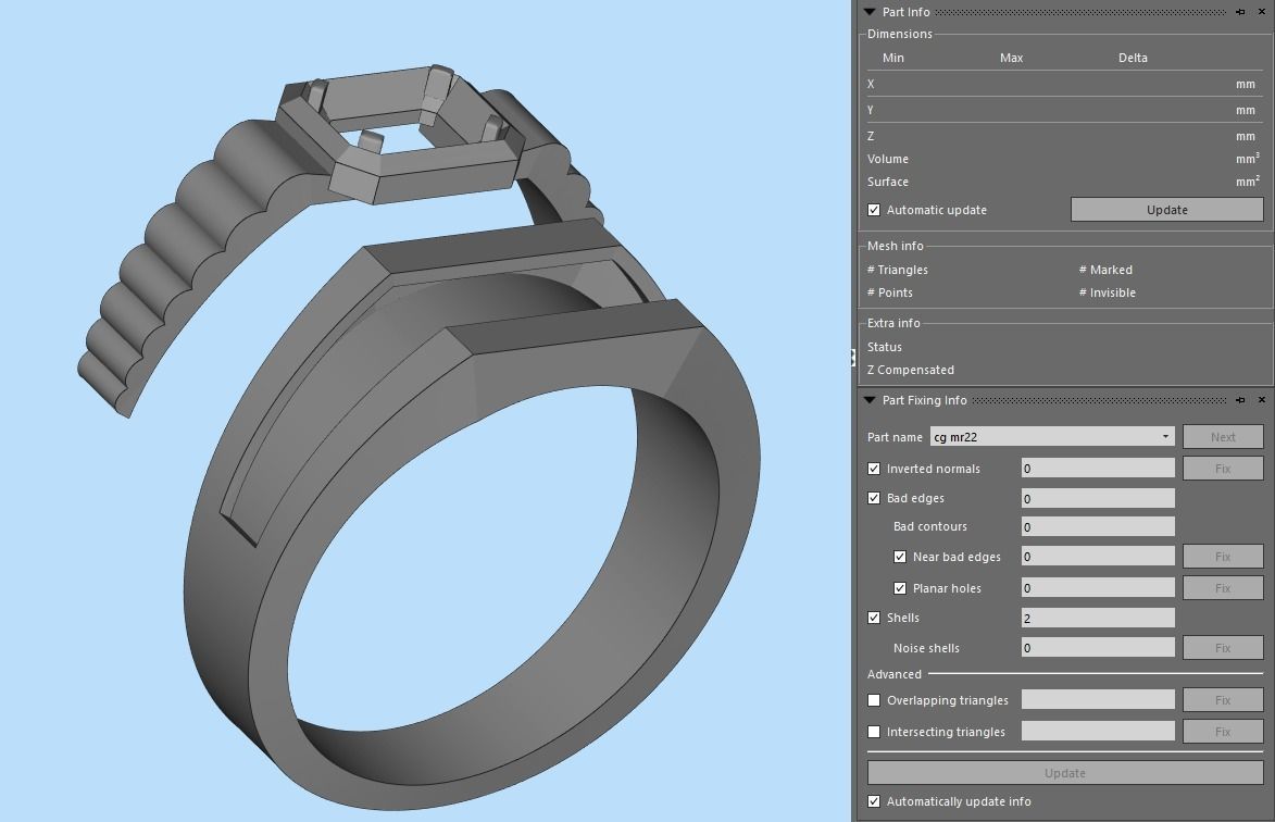 Ring MR 22-2 3D model 3D printable | CGTrader