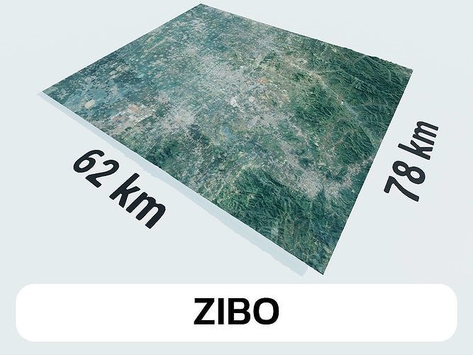 Zibo China City Landscape 3D Model 3D model | CGTrader