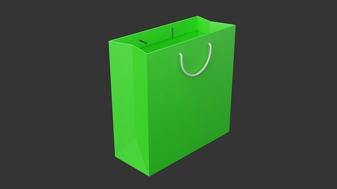3D model Green Bag VR / AR / low-poly | CGTrader
